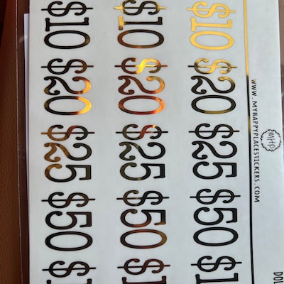 X-large Number Stickers 1 100. Planner Stickers. 100 Envelope Challenge ...