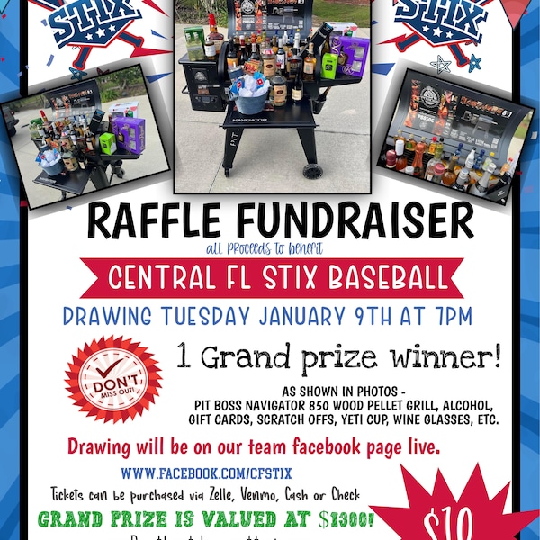 Cooler Raffle Fundraiser Flyer, Alcohol Raffle Fundraiser Template ...