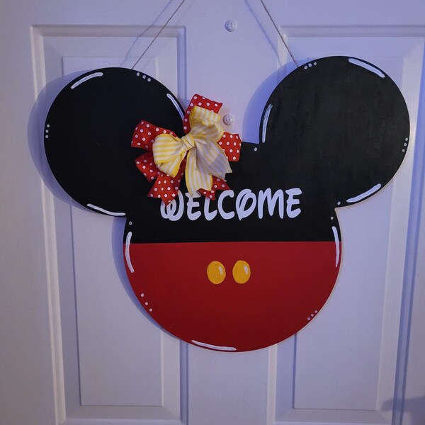 Mickey Head Wood Shape, Mickey Mouse Head Wooden Laser Cut Out Shape ...