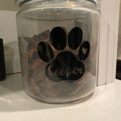 Custom Paw Name Decal Personalized Pet Vinyl Sticker Unique Pet Label ...