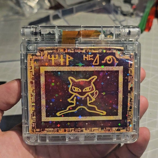 Ancient GBA SP Shell Insert Sticker Set Holographic Stars / Holographic ...