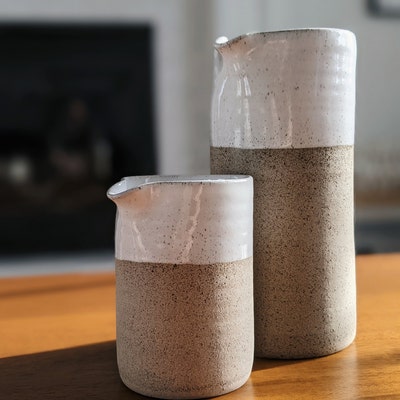 Ceramic Pitcher & Creamer Pottery Gift Set Handmade Ceramics - Etsy