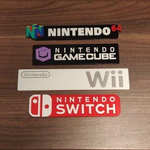Nintendo Switch 3D Shelf Display/fridge Magnet - Video Games Logo ...