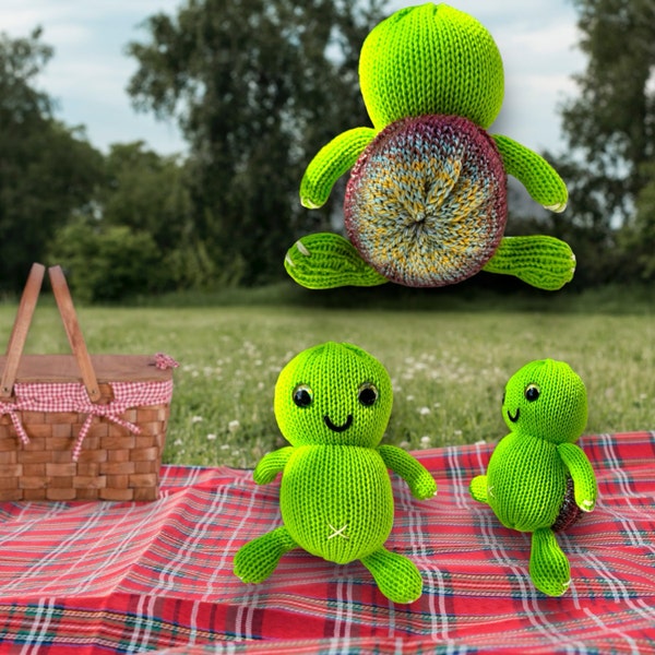 Toby the Turtle Stuffed Animal Circular Knitting Machine PDF PATTERN ...