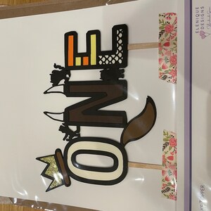 8 Where the Wild Things Are Themed Name/letters for Party/nursery - Etsy