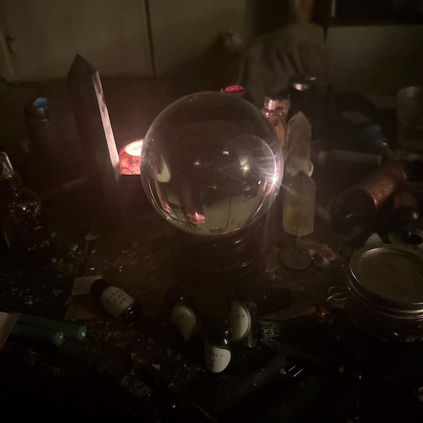 Clear Quartz Crystal Ball: Scrying Sphere, Altar Decor, Metaphysical ...