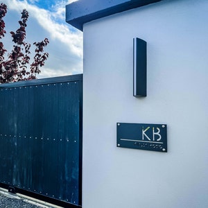 House Wall Plaques UK Luxe A4 Precision Laser Cut Acrylic House Number ...