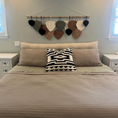 Large Boho Macrame Wall Hanging Wood Stick, Home Decor for a Rustic ...