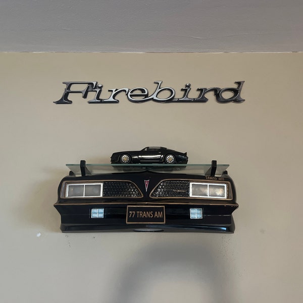 1964.5 Ford Mustang Floating Wall Shelf, Red, 19.5x7.9x5.9 Inches, Car ...