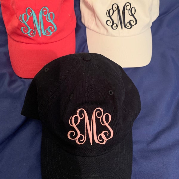 Ladies' Monogram Baseball Cap - Custom Personalized Embroidered Hat - Etsy