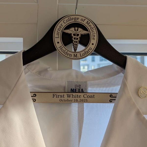 White Coat Hanger, Medical Student Gift, New Doctor Gift, Medical ...