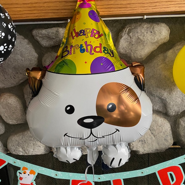 Dog Birthday Party Balloons | Puppy Birthday Party Decoration | Puppy ...