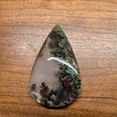 Genuine Scenic Moss Agate Cabochon, Unique Natural Stone Cabochon ...