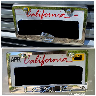 3D ////AMG Emblem Badge Black Aluminum Metal Vanity Front License Plate ...