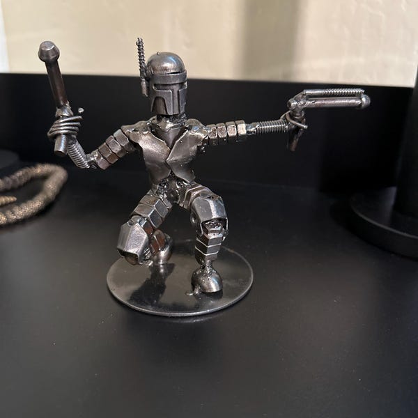 Excavator Scrap Metal Sculpture, Backhoe Tractor Loader Scrap Metal ...