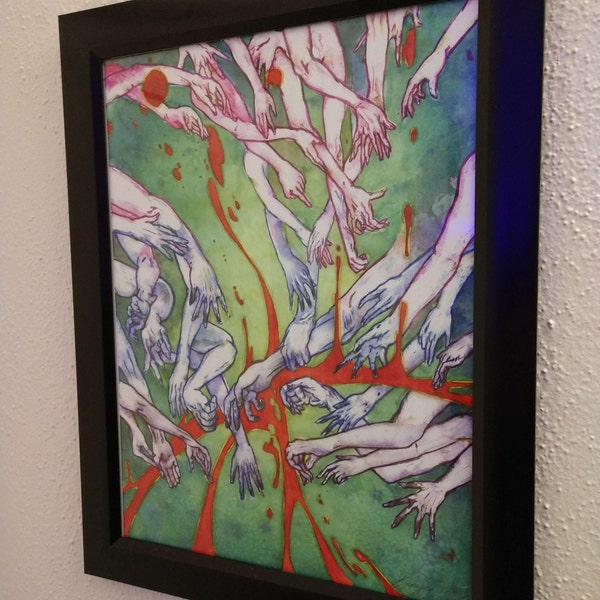 Dark Art Print - Large Moody Wall Art of Psychedelic Void / Trippy ...