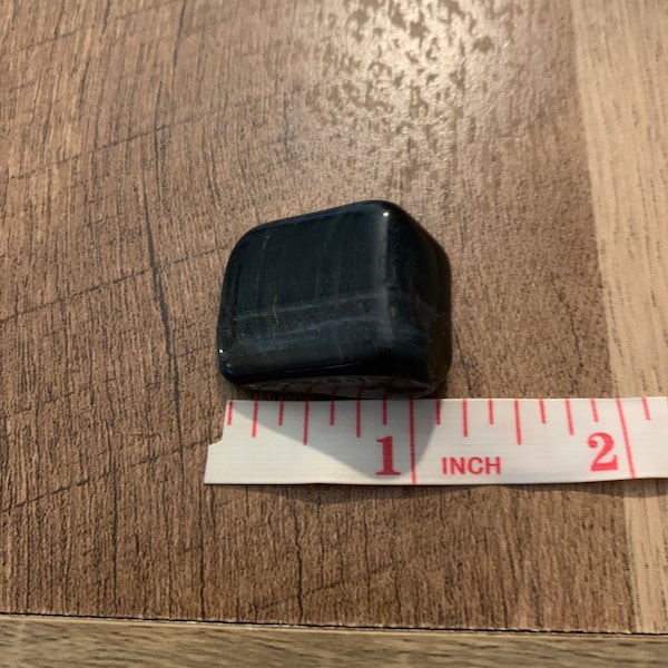 Blue Tigers Eye Tumbled Stone - Multiple Sizes Available - Tumbled Hawk ...