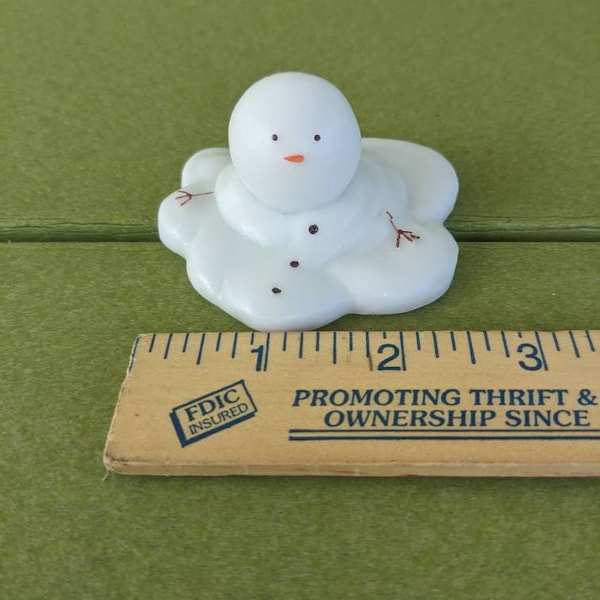 Adorable Melting Snowman Decoration - Winter Christmas - Epoxy Resin - Etsy