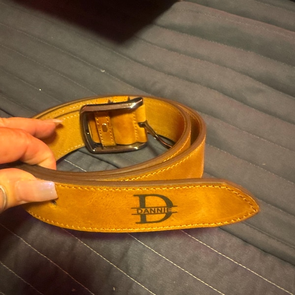Custom Leather Belt for Daddy, Father’s Day Gift for Boyfriend, Unique ...