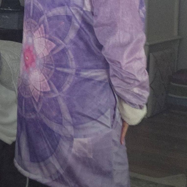 Soul Star Chakra Mandala Hooded Cloak. Rave Coat. Rave Cloak. Festival ...