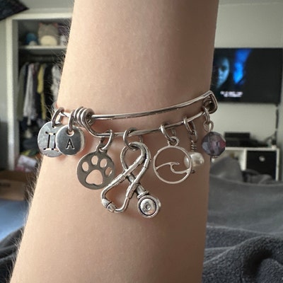 CUSTOM CHARM BRACELET, Design Your Own, Choose Your Charms, Birthday ...