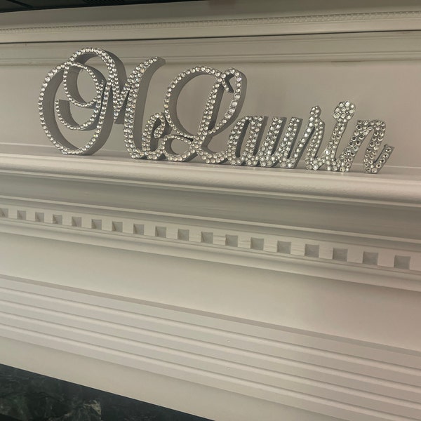 Swarovski Crystal Name Sign, Your First or "last Name" up to FOUR ...