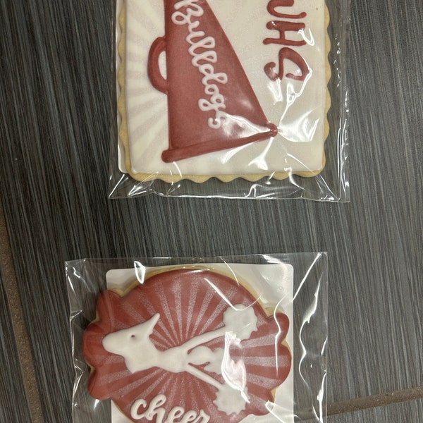 Cheer Squad or Cheerleading, Hand Decorated Sugar Cookies, 1 Dozen ...