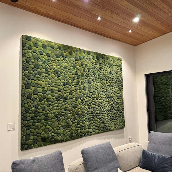 Deep Green Golf Course Low High Texture Hand Tufted Abstract Wool Rugs ...