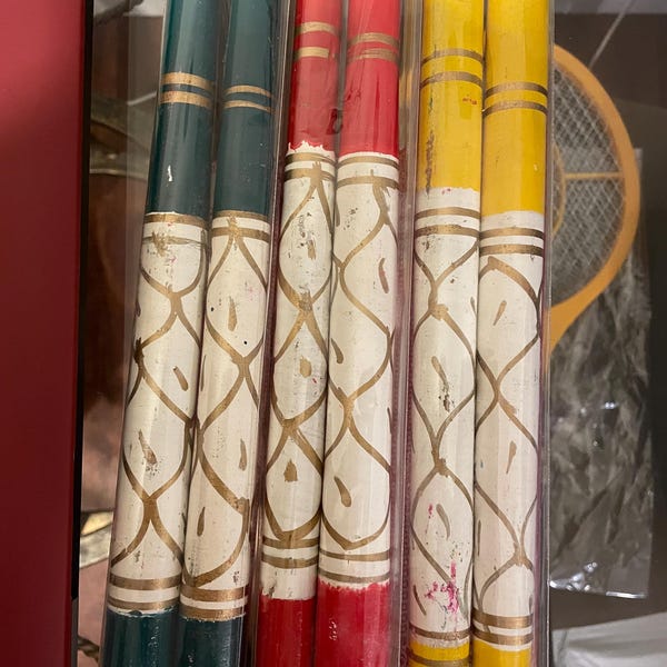 Hand-painted Sankheda Dandiya Sticks | Solid Wood Garba Raas Props - Etsy