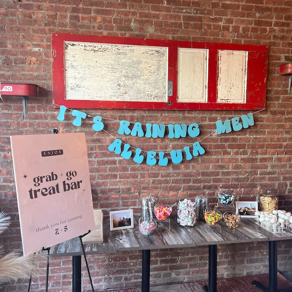 Cursive Custom Banner, Personalized Sign, Party Decorations, Party ...