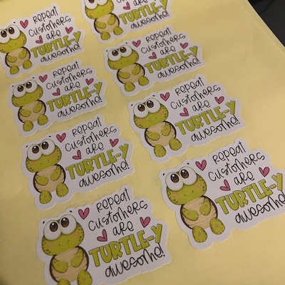 Repeat Customers Are Awesome Sticker Download PNG, Funny Pun Small ...