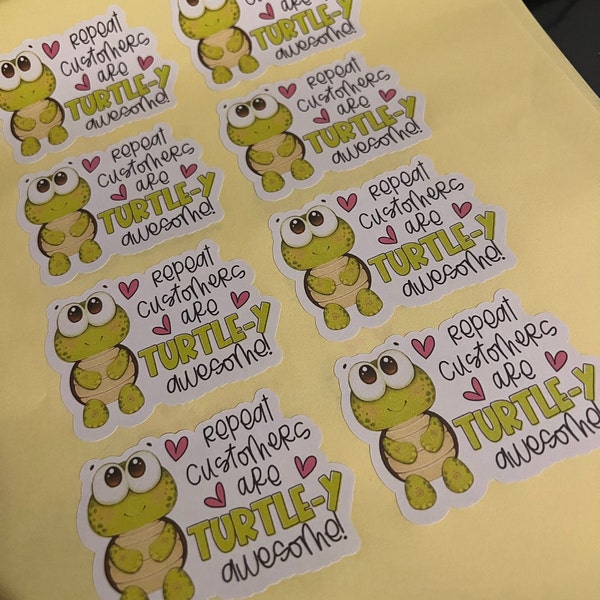 Repeat Customers Are Awesome Sticker Download PNG, Funny Pun Small ...