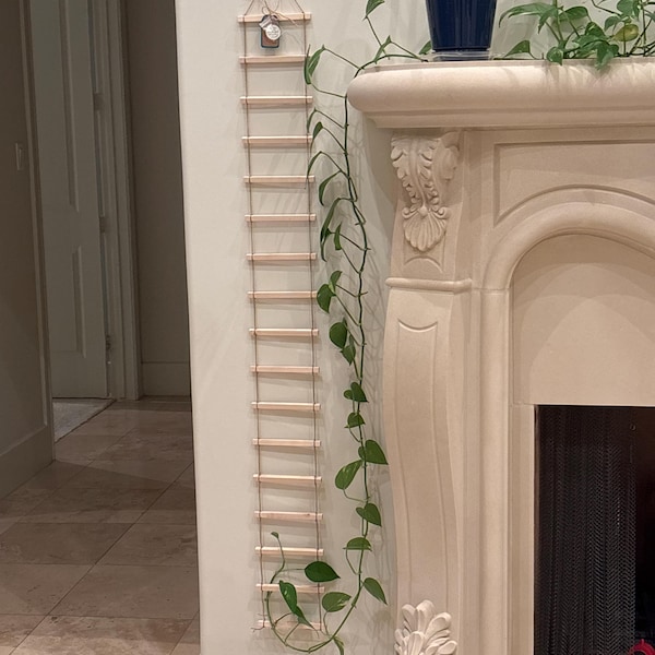Hanging Wood Trellis for Indoor Plants, Wall Ladder for Climbing Plants ...