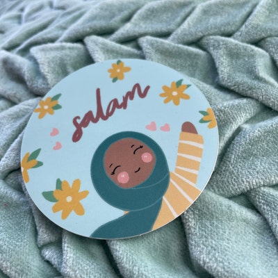 Salam Sticker Weatherproof Vinyl, Hydroflask Sticker, Islamic Sticker ...