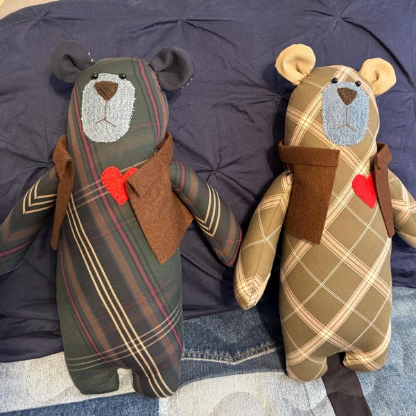 Memory Bear Made From Your Loved Ones Clothing. Each Bear is Hand ...
