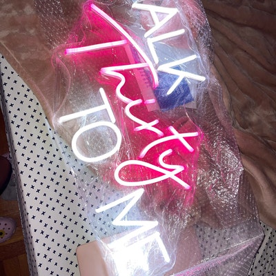 Talk Thirty to Me Custom Neon Sign, Party Neon Sign, 30 Birthday Decor ...