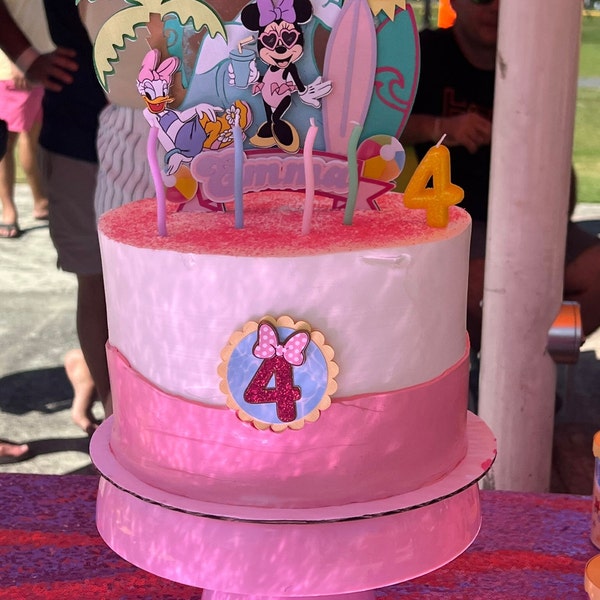 Farmer Minnie Mouse Cake Topper, Farm Cake Topper, Farm Party Decor - Etsy