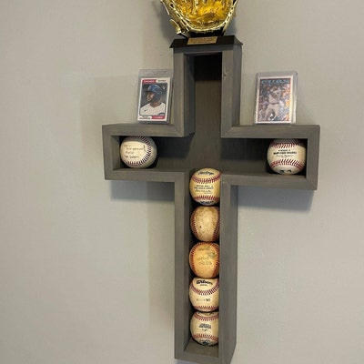 Cross Baseball Display Case - Etsy