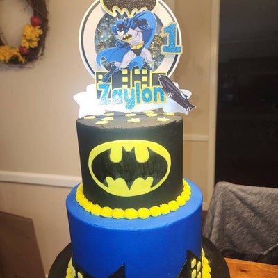 Batman Cake Topper, Batman, Cake Topper, Birthday Cake Topper, Batman ...