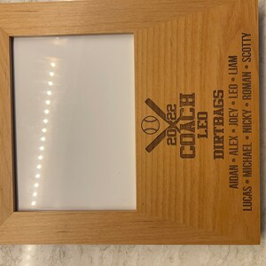 Personalized Basketball Coach Picture Frame Basketball Coach - Etsy