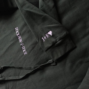 Personalised Embroidered Infinity Symbol Initial Sweatshirt or Hoodie ...