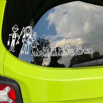 Create Your Own Stick Figure Family Decal/sticker - Etsy