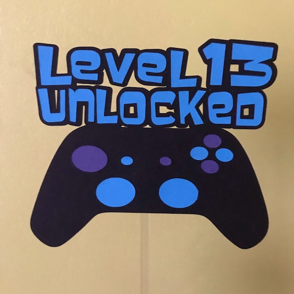 Level 13 Unlocked Instant Download SVG PNG DXF Gaming, Game Controller ...