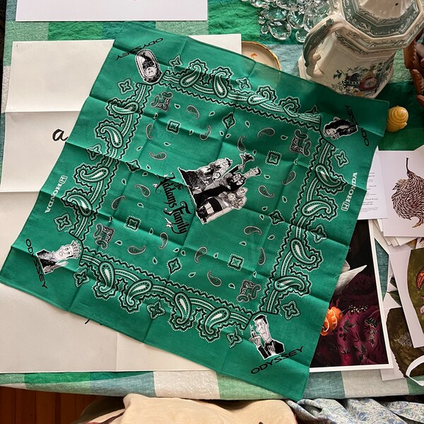 Vintage 90s Island Handkerchief / Beaches Handkerchief / Nature ...