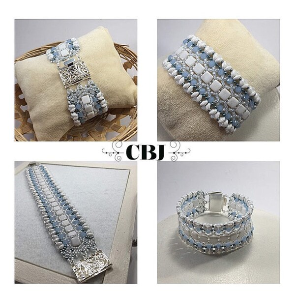 Beading Tutorial Honeycomb Bracelet - Beading Pattern, PDF, Instant ...
