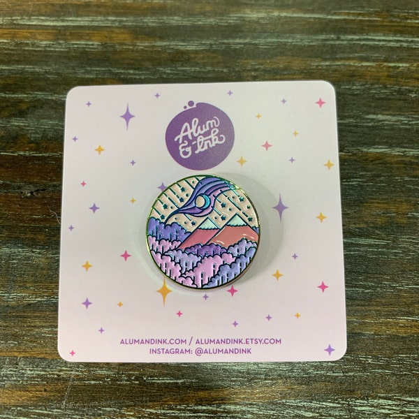 Lunar Ascension Duochrome Enamel Pin - Etsy