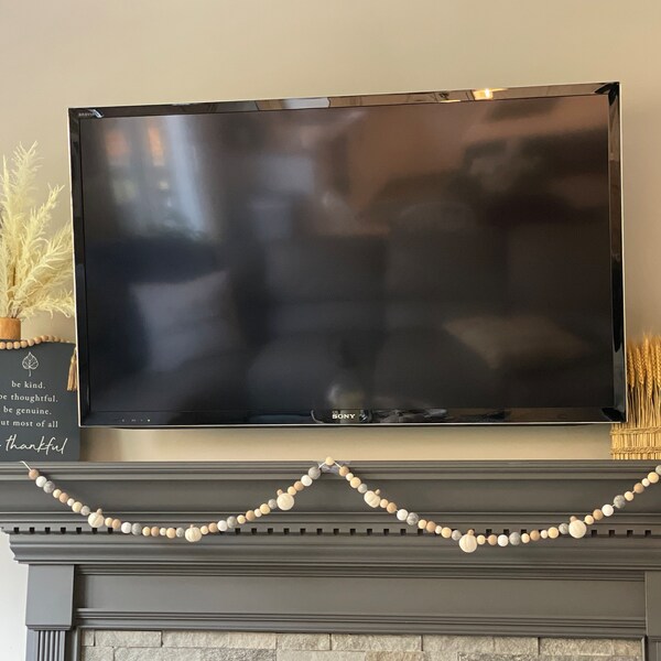 White Pumpkin Garland. Neutral Fall Garland. Fall Neutrals. 5ft - Etsy