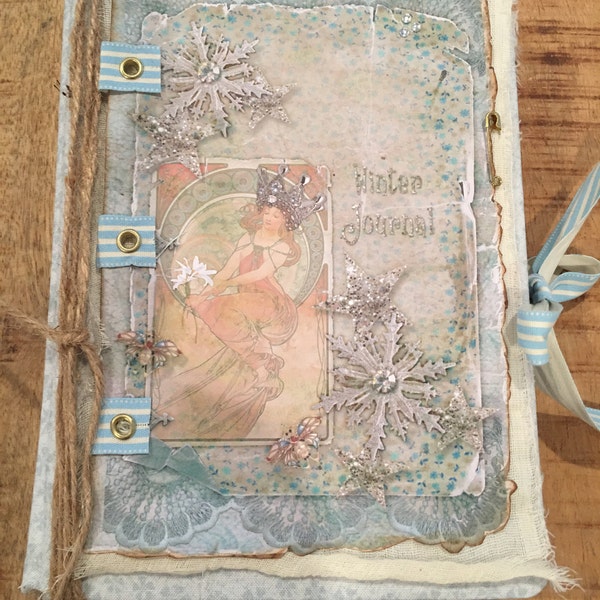 Winter Junk Journal Kit, Printable Journal, Diy Kit, Digital Paper ...