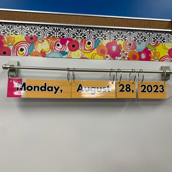 Pencil Classroom Flip Calendar: Laminated Cardstock - Etsy