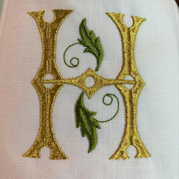 Interlocking R and W Monogram Embroidery Design / Embroidery Design ...
